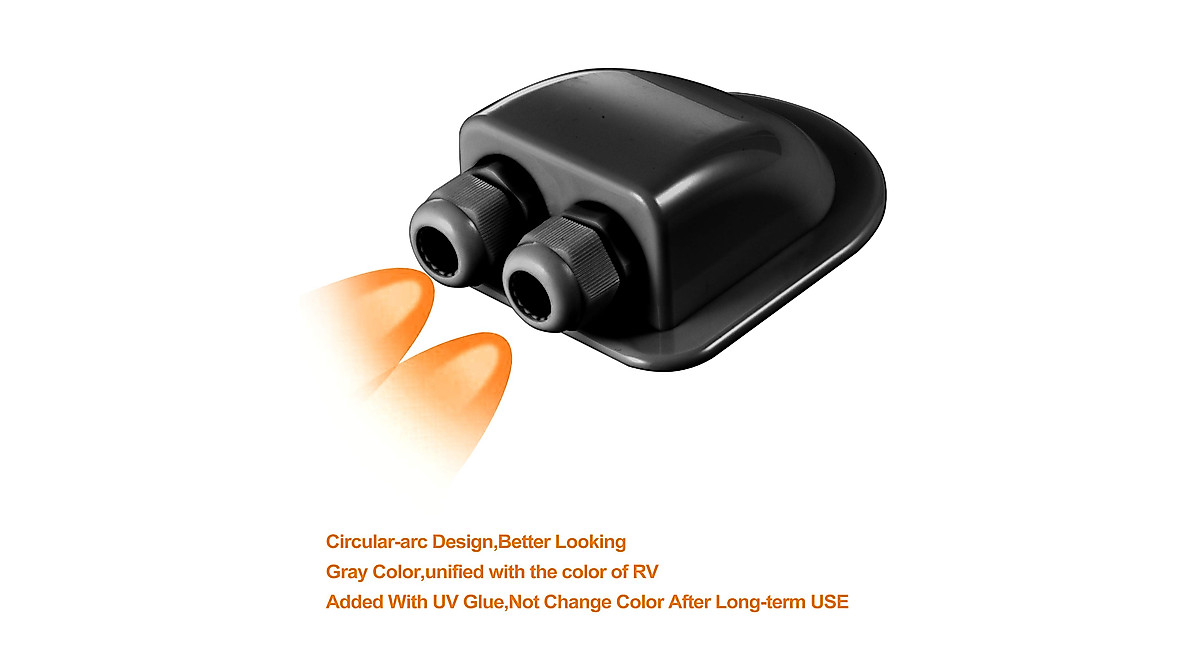 RICH SOLAR Cable Entry Housing for RVs and Boats