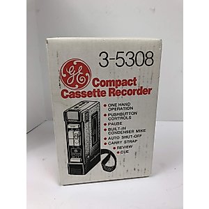 GE Compact Cassette Recorder 3-5301S (Black)