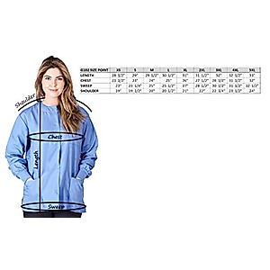 M&M SCRUBS Women's Scrub Jacket Medical Scrub Jacket L Black