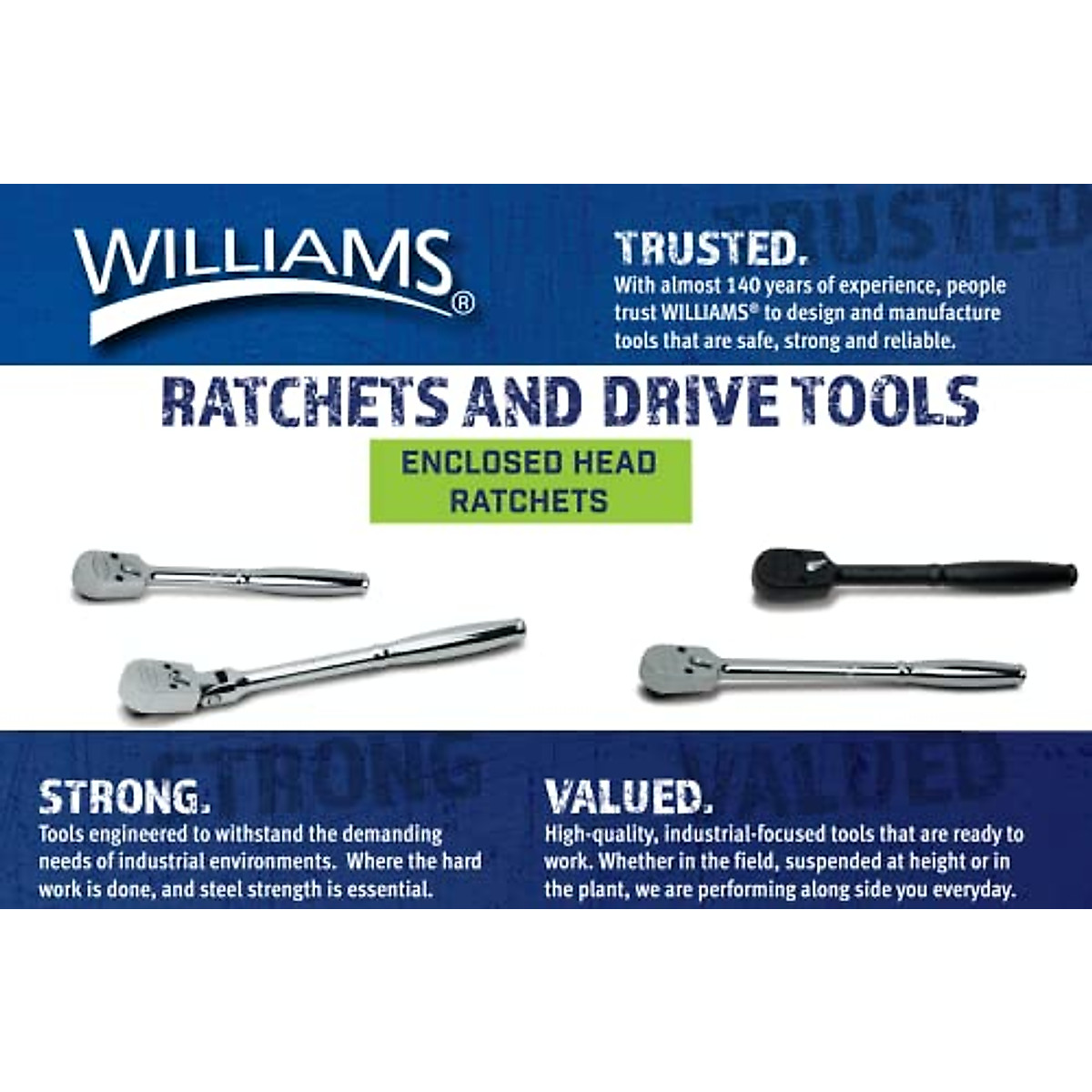 Williams M-52EHA Enclosed Head Ratchet 1/4-Inch