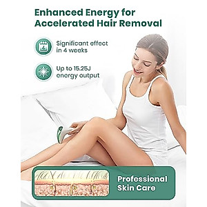 XSOUL Laser Hair Removal for Women and Men (2023 Enhanced Version), Permanent IPL Hair Removal device, at-home Painless Hair Remover on Armpits Back Legs Arms Face Bikini Line, Corded -Dermaflash Pro