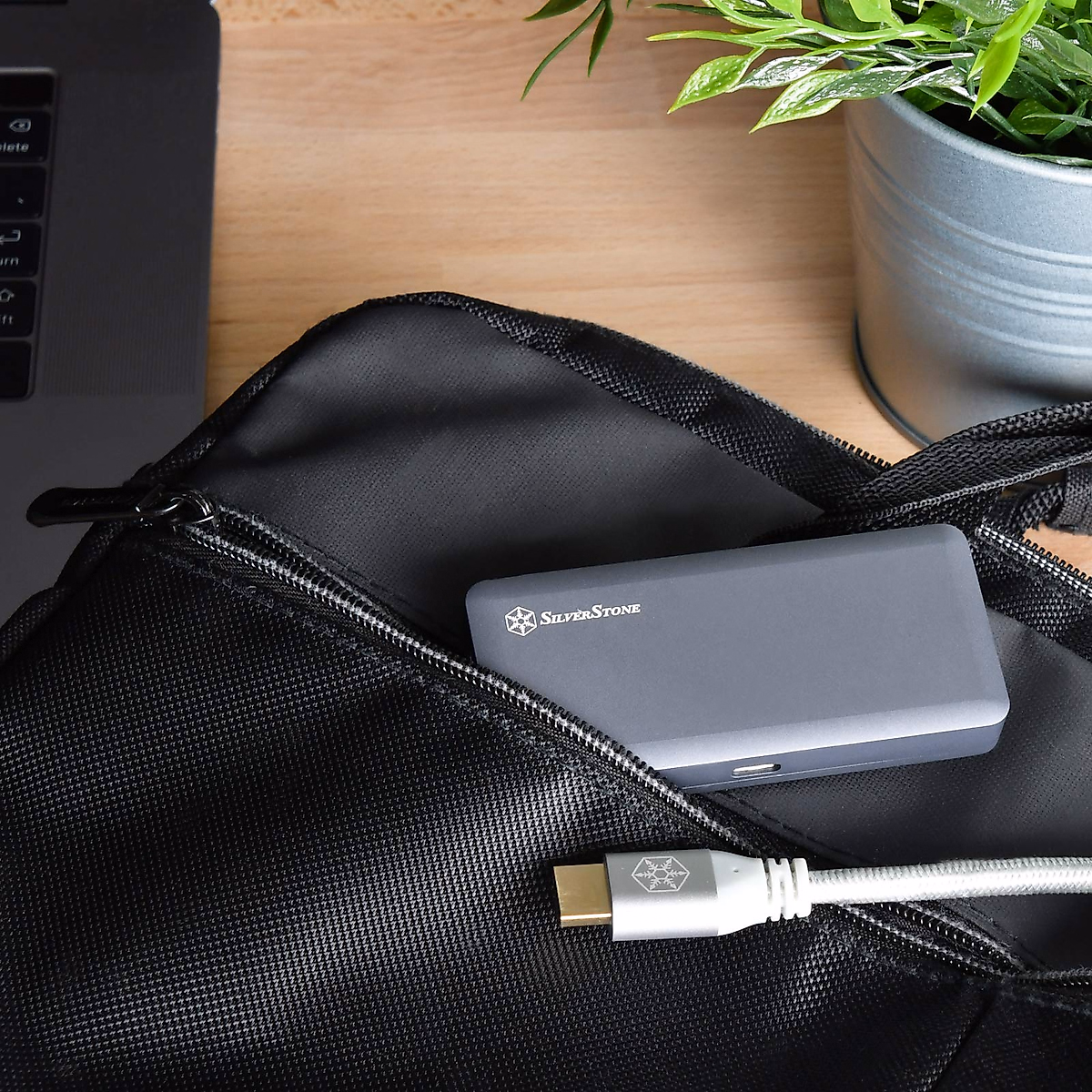 SilverStone Technology USB 3.1 Type C Hub to HDMI and 3 USB 3.1 Type A Ports Ep14