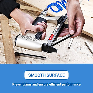 meite 22 Gauge 71 Series 316 Stainless Steel Upholstery Staples, 3/8-Inch (9.1 mm) Crown 3/8-Inch Length Fine Wire Staples Marine Upholstery Staples for Stapler Gun (10,000 Counts)