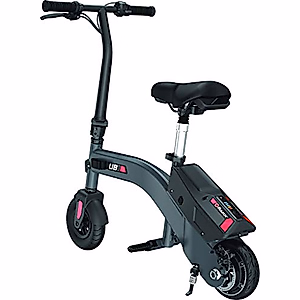 Razor UB1 Seated Electric Scooter - 8" Air Filled Front Tire, Adjustable Seat, Lightweight and Compact Design, 36V Electric Power, 250W Motor, Up to 13.5 mph, Black