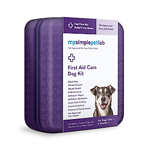 MySimplePetLab Dog First Aid Kit | First Aid Dog Travel Accessories | Dog Medical Kit | Dog Essentials Mini First Aid for Wounds, Cuts, or Minor Injuries