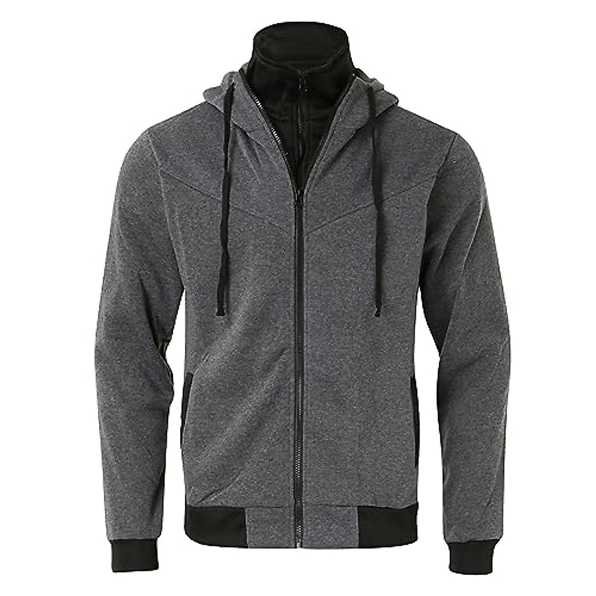 Trendy Hoodies Grey Sweatshirt Oversized Shirt Pull Over Hoodie for Men's Pullover Sweater Blank Hoodie Skull Hoodie Y2K Hoodie Zip Up Couples Matching Hoodies Y2K Sweatshirt Dark Gray XXL