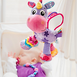 Playgro Baby Toy Activity Friend Stella Unicorn 0186981 for baby infant toddler children is Encouraging Imagination with STEM/STEAM for a bright future - Great Start for A World of Learning