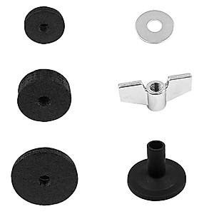 maxin 18 Replacement Cymbal Parts, Drum Hardware Bag, Cymbal Felt hi-hat Clutch Felt Cymbal Cover Base Wing Nut and Cymbal Washer