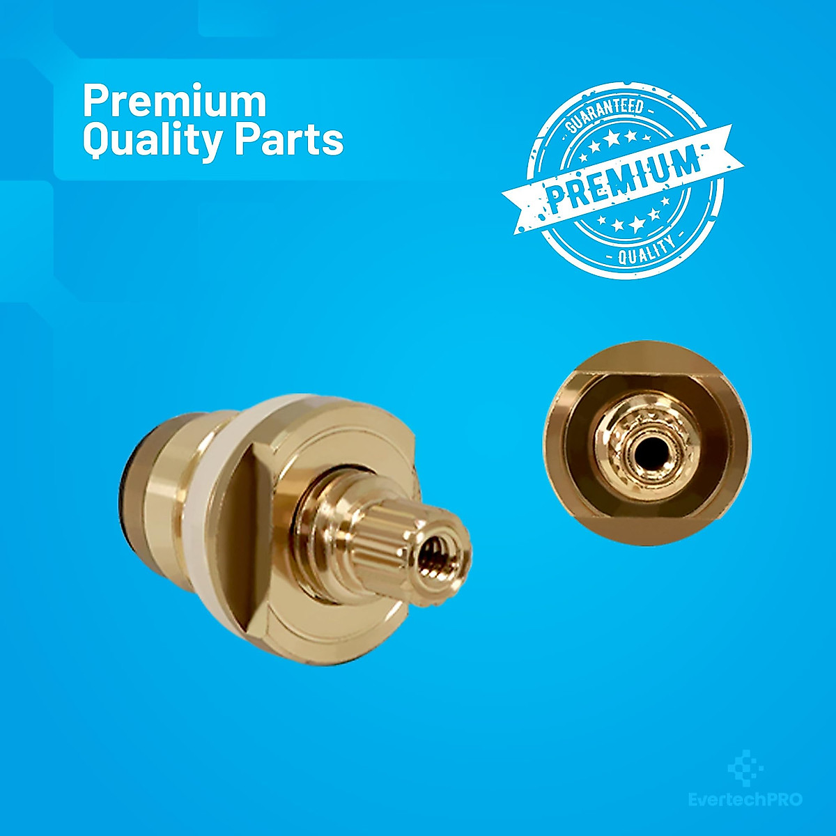 EvertechPRO Replacement Gerber Faucet Cartridge, 1-5/8", Hot/Cold, Lead Free, Part No. 98-688, 98-689