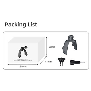 BTG DJI FPV Drone Action Camera Mount Holder for DJI Action 2 /OSMO Action/Pocket 1,2 /GoPro Series/Fimi Palm 1, 2 / Insta360 ONE X2/ONE R/Night Light/Fill Light Sport Camera Mount