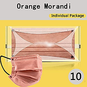 Disposable Face Mask Individually Wrapped,3 Ply Print Masks(5 style,Choose The Size You Need,Adult or Kids/50Pcs or 30 Pcs) (Morandi)