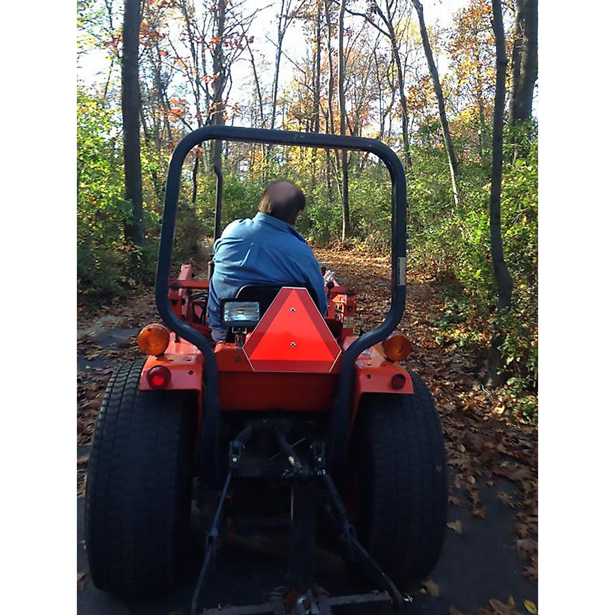 Slow Moving Vehicle Sign,Slow Moving Vehicle Triangle Sign,Aluminum 14"x16"3M Reflective for Golf Cart