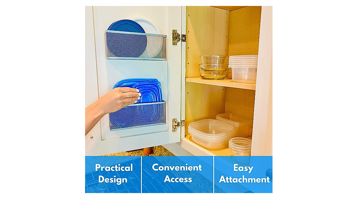Slim Caddy Cabinet Organizer - Space-Saving Door Storage Solution