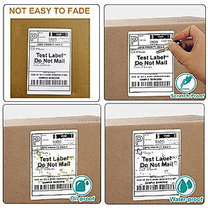 FungLam Thermal Labels 4x6 Direct Thermal Shipping Labels, 20 Rolls with 250 Labels/Roll, 1'' Core, Compatible Zebra 2844 ZP-450 ZP-500 ZP-505 Thermal Printer Label