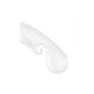 NAHANCO 900, Extra-Large Plastic Shirt/Dress Hanger, with Chrome Swivel Hook, Heavy Weight, 19", Clear (Pack of 100)