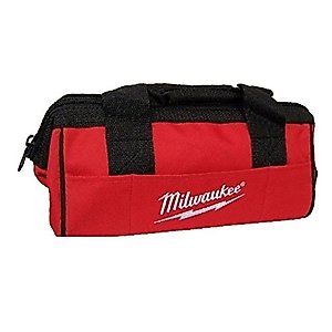 Milwaukee M12 6 Pockets Heavy Duty Canvas Contractor Tool Bag 13"L x 6" W x 7"H 902048016
