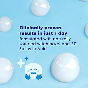 Clean & Clear Acne Spot Treatment Gel Cream with 2% Salicylic Acid, Oil-Free Topical Acne Treatment with Witch Hazel for Clinically Proven Results in 1 Day, Fragrance Free, 0.75 fl. oz