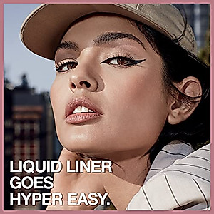 Maybelline Hyper Easy Liquid Pen No-Skip Eyeliner, Satin Finish, Waterproof Formula, Eye Liner Makeup, Pitch Black, 0.018 Fl; Oz