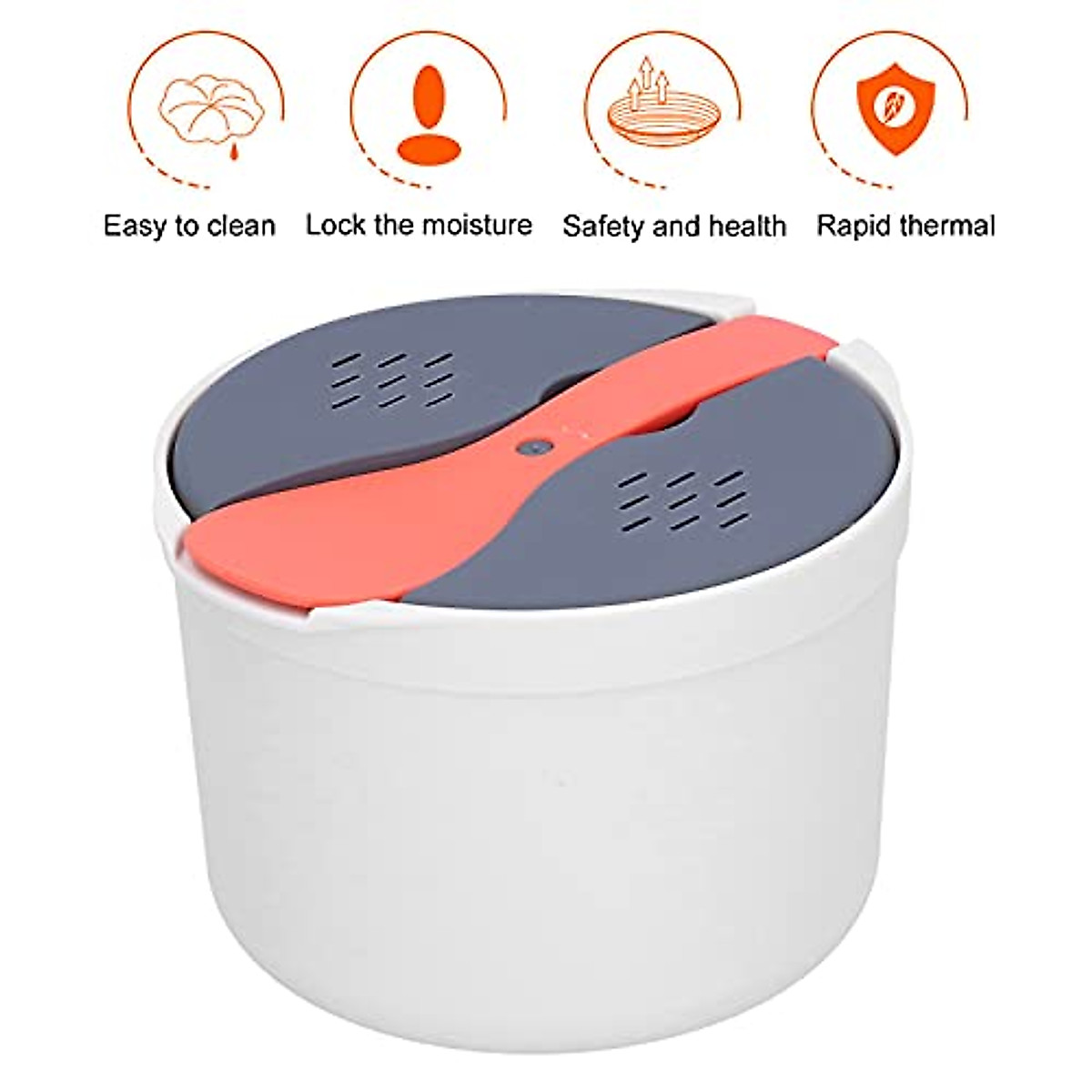 Rice Cooker Microwave,M Cuisine Rice Cooker Microwave,Small Appliances,Household Microwave Oven Rice Cooker 2 Layer Rice Steamer High Temperature Resistant Steam Pot