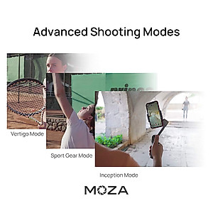 MOZA Mini MX Gimbal Stabilizer 3-Axis Mobile Handheld Stabilizer for Smartphone Small Palm Size Support iOS&Android Easy Start Filming with Max Payload 9.9OZ for Vlog YouTube Street Snapshot