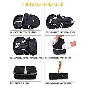 Gym Backpack for Women Waterproof Travel Backpack with Shoe Compartment Wet Pocket Lightweight Sports Backpack for Kid Adults(Standard Black)