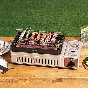Iwatani Aburiya Portable Gas Grill Stove CB-RBT-J BBQ yakitori yakiniku Beige CBRBTJ