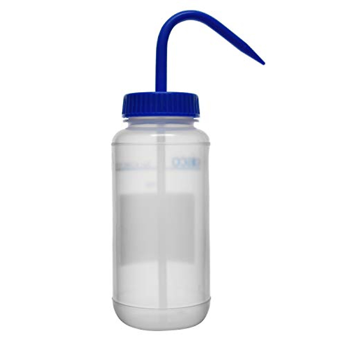 EISCO Wash Bottle for Soap, 500ml - Blank Label - Wide Mouth, Self Venting, Blue Cap, Low Density Polyethylene - Performance Plastics Labs