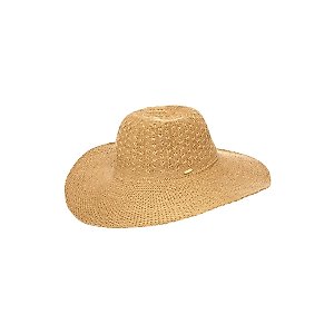 Coolibar UPF 50+ Women's Perla Packable Wide Brim Hat - Sun Protective (One Size- Tan)