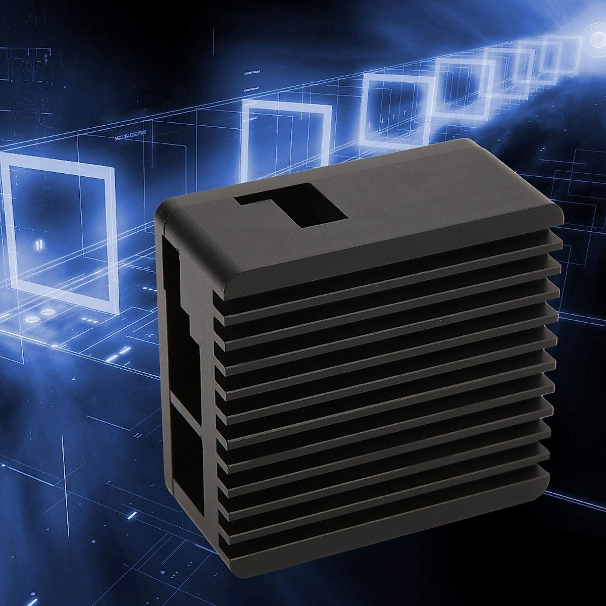 Heat Dissipation Case, Motherboard Protective Shell Accessories Aluminum Alloy Outer Casing Fit Mounting Accessories with Screwdriver, 4Pcs Screws for NanoPi R1S R2S