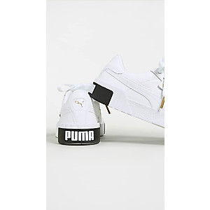 PUMA Womens Cali Sneaker, PUMA Womens white-PUMA Womens black, 6