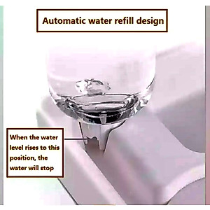 Refilling Water Bowl for Small Pets Food and Water Feeder Cats Dogs Rabbits