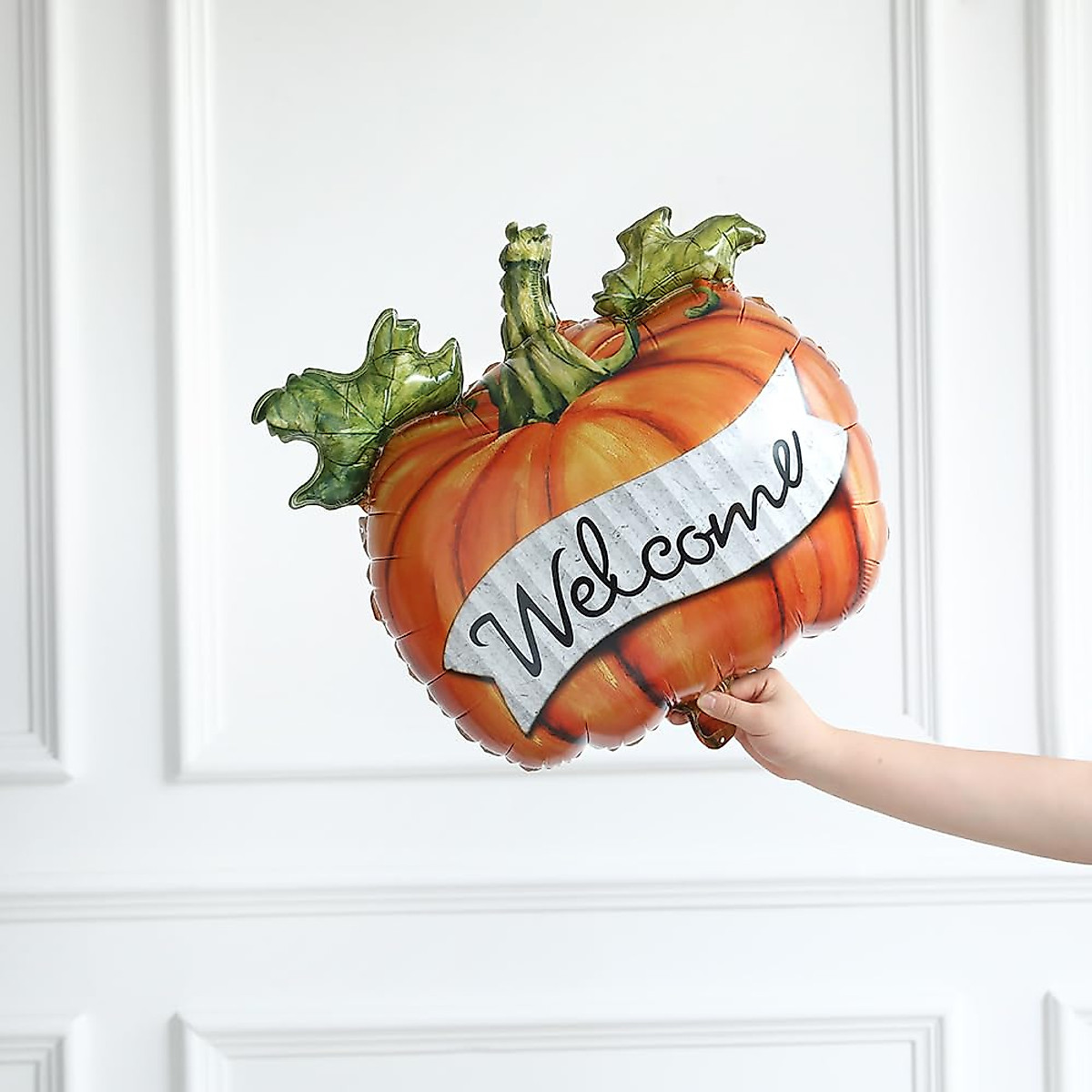 Little Pumpkin Baby Shower Decorations ,Boy Fall Pumpkin Balloon Garland Arch Kit with Dusty Blue Orange Blush Little Pumpkin is on the Way Backdrop for Thanksgiving Gender Reveal Birthday Decor