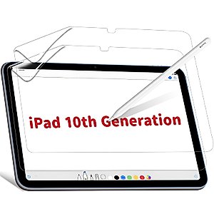 Avakot 2 Pack Paperfeel Screen Protector for iPad 10th Generation Drawing | Matte Paperfeel Film for iPad 10.9 inch | Anti-Glare/Anti-Scratch Film