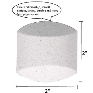 GasSaf Ceramic Briquettes Replacement for Select Turbo, Nexgrill Gas Grill Models, 2 x 2 x 0.8 inch, Set of 50 pcs