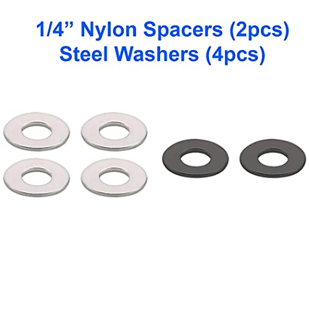 AR-PRO (2-Pack) 9x3.50-4” Flat Free Lawnmower Tire and Wheel Assemblies - PU Tire on Wheel and Adapter Kits with 4" Centered Hub, 3/4" Bushings