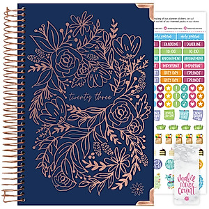 HARDCOVER bloom daily planners 2023 Calendar Year Day Planner (January 2023 - December 2023) - Passion/Goal Organizer - Monthly & Weekly Inspirational Agenda Book - 5.5" x 8.25" - Emerald Leopard