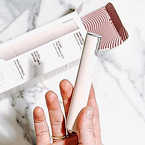 DERMAFLASH Mini Dermaplaning Tool for Precision Peach Fuzz Removal, Blush