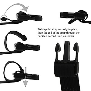 Mandala Crafts Car Backseat Organizer Kick Mat Back Seat Protector for Kids, Black, Pack of 2