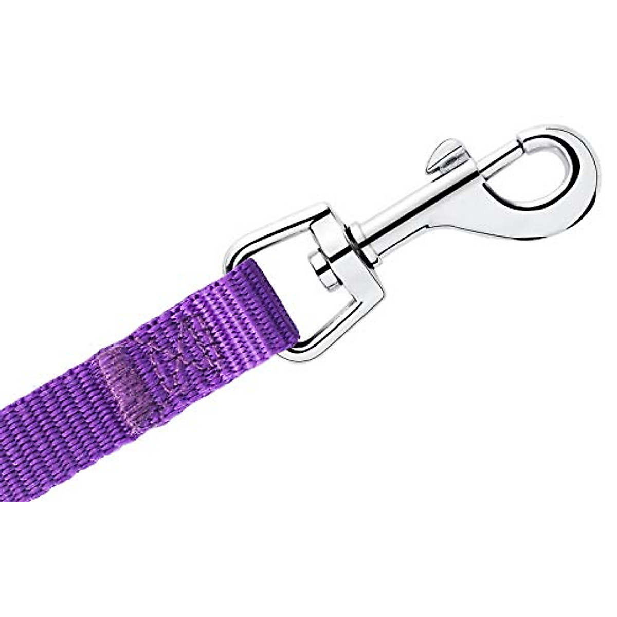 AMAGOOD 6 FT Puppy/Dog Leash, Strong and Durable Traditional Style Leash with Easy to Use Collar Hook,Dog Lead Great for Small and Medium and Large (Purple,5/8" x 6 Feet)