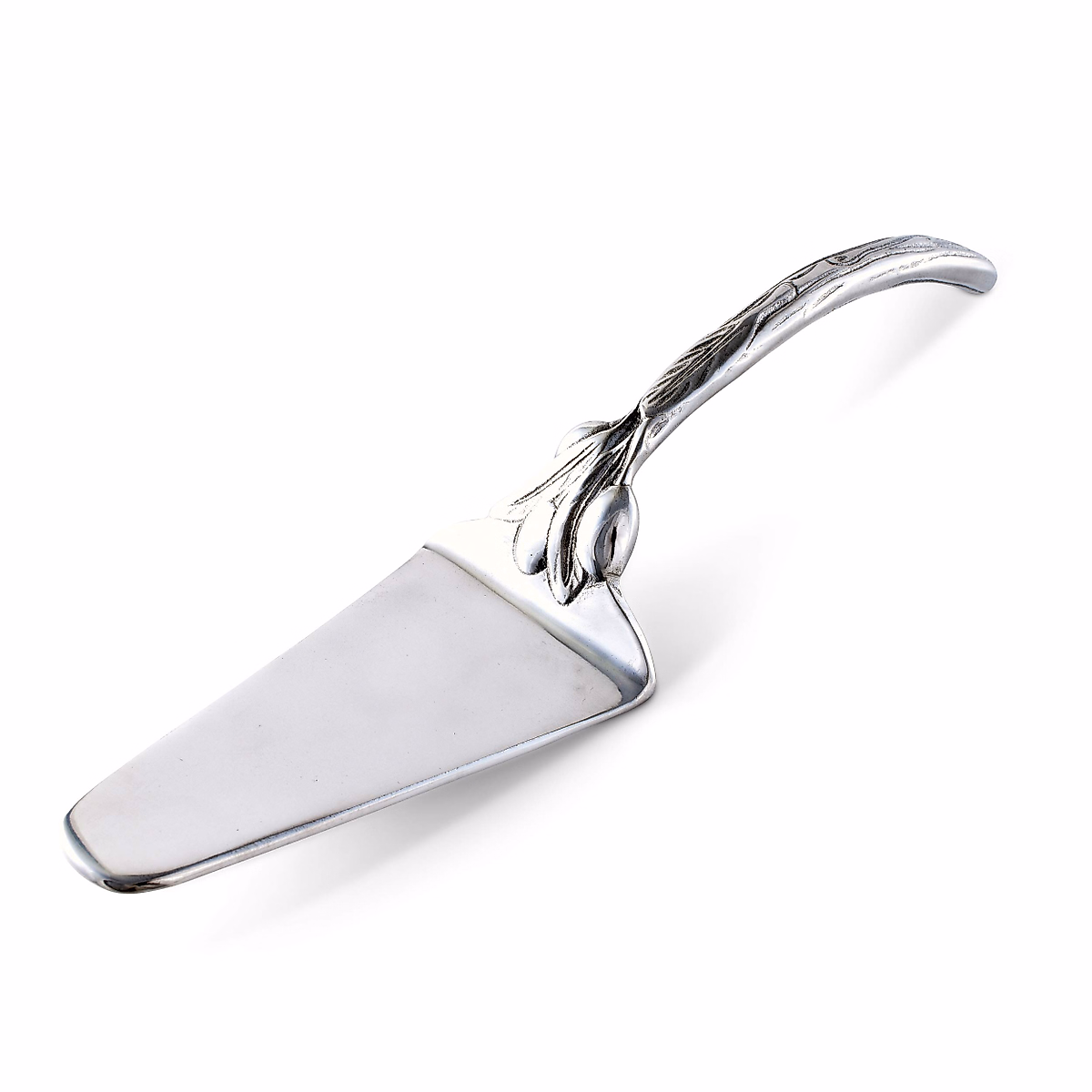 Arthur Court Sand-Cast Aluminum Handle, Extra Large Pizza Pie Server, Olive Pattern 14 inch Long