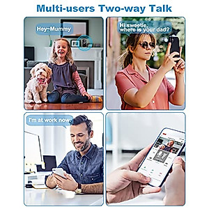 Wireless Cameras for Home Security Outdoor, 2K Color Night Vision Battery Powered WiFi Security Camera Spotlight/Siren Motion Detection 2-Way Talk Waterproof Cloud Storage Outdoor Camera Wireless 2PCS