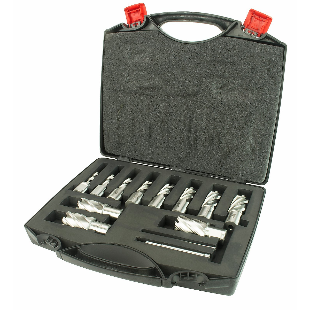 Steel Dragon Tools 13pc. High Speed Steel HSS Annular Cutter Kit 1" Depth and 7/16 in. to 1-1/16 in.