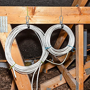 Hanger Bracket Assembly Stainless Steel Clamp Semi Truck Accessories for Semi Truck Tractor Trailer 3-in-1 Wrap Air Hose Lines (4 Sets)