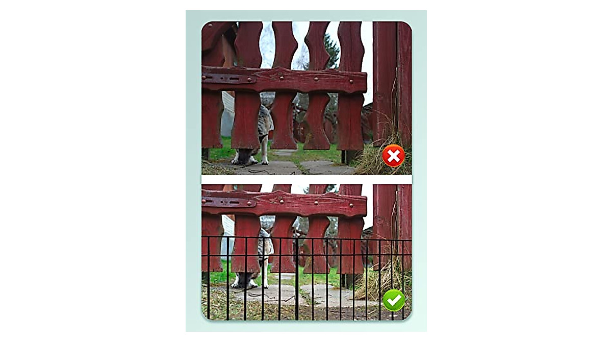 10-Pack No-Dig Animal Barrier Fence | Rustproof Garden Protection