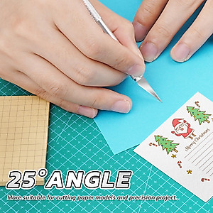 DIYSELF 50 PCS Exacto Knife Blades, High Carbon Steel #11 Blades Refill Art Blades with Storage Case for Craft, Hobby, Scrapbooking, Stencil