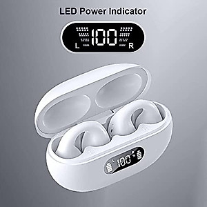 Yiexson Wireless Bluetooth in-Ear Sports Bone Conduction Clip Ear Comfortable Mini Wireless Headphone Earhook Wearing