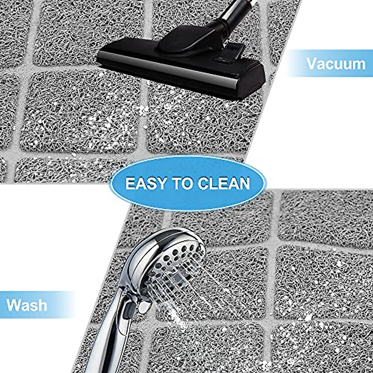 Niubya Premium Cat Litter Mat, Litter Box Mat with Non-slip and Waterproof Backing, Litter Trapping Mat Soft on Kitty Paws and Easy to Clean, Cat Mat Traps Litter from Box