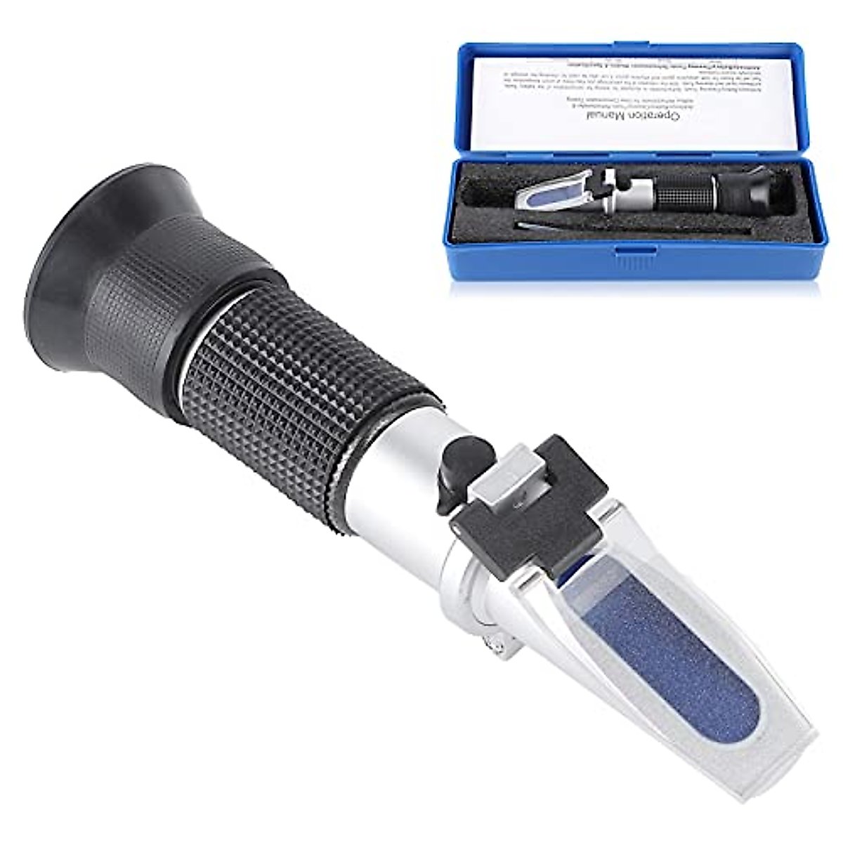 Vomeko,4 in 1 Antifreeze Refractometer, Car Fluids RefractometerDevice,Aluminium Alloy Freezing Point Temperature Tester Device