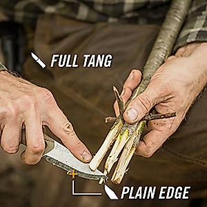 Gerber Gear Principle - Fixed Blade Knife for Camping, Fishing & Hunting Gear - Black