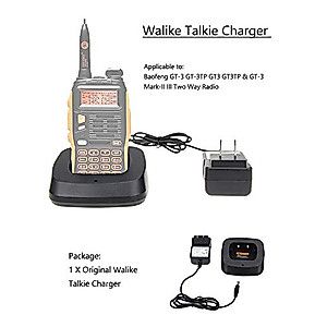 Vineyuan Walike Talkie Charger Station for GT-3 GT-3TP GT3 GT3TP &GT-3 Mark-II III Two Way Radio Battery Charging Base(Original)